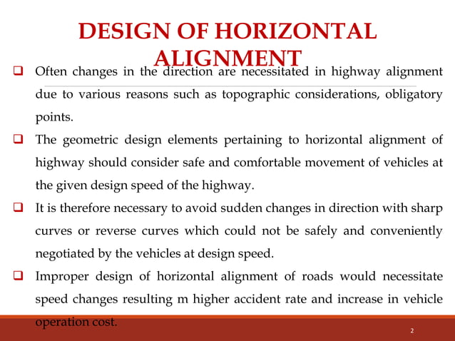 Highway Horizontal Alignment | PPTX | Physics | Science