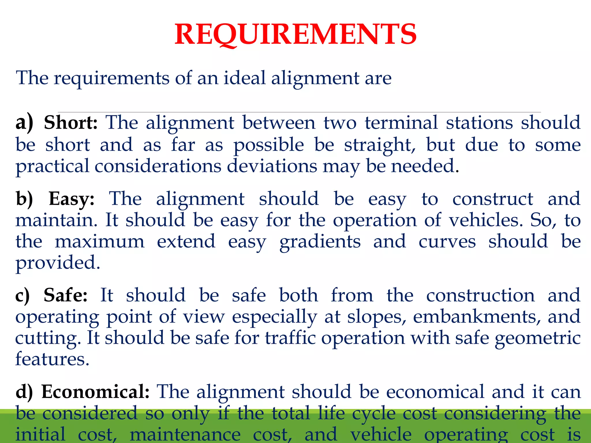 Highway Alignment | PPTX