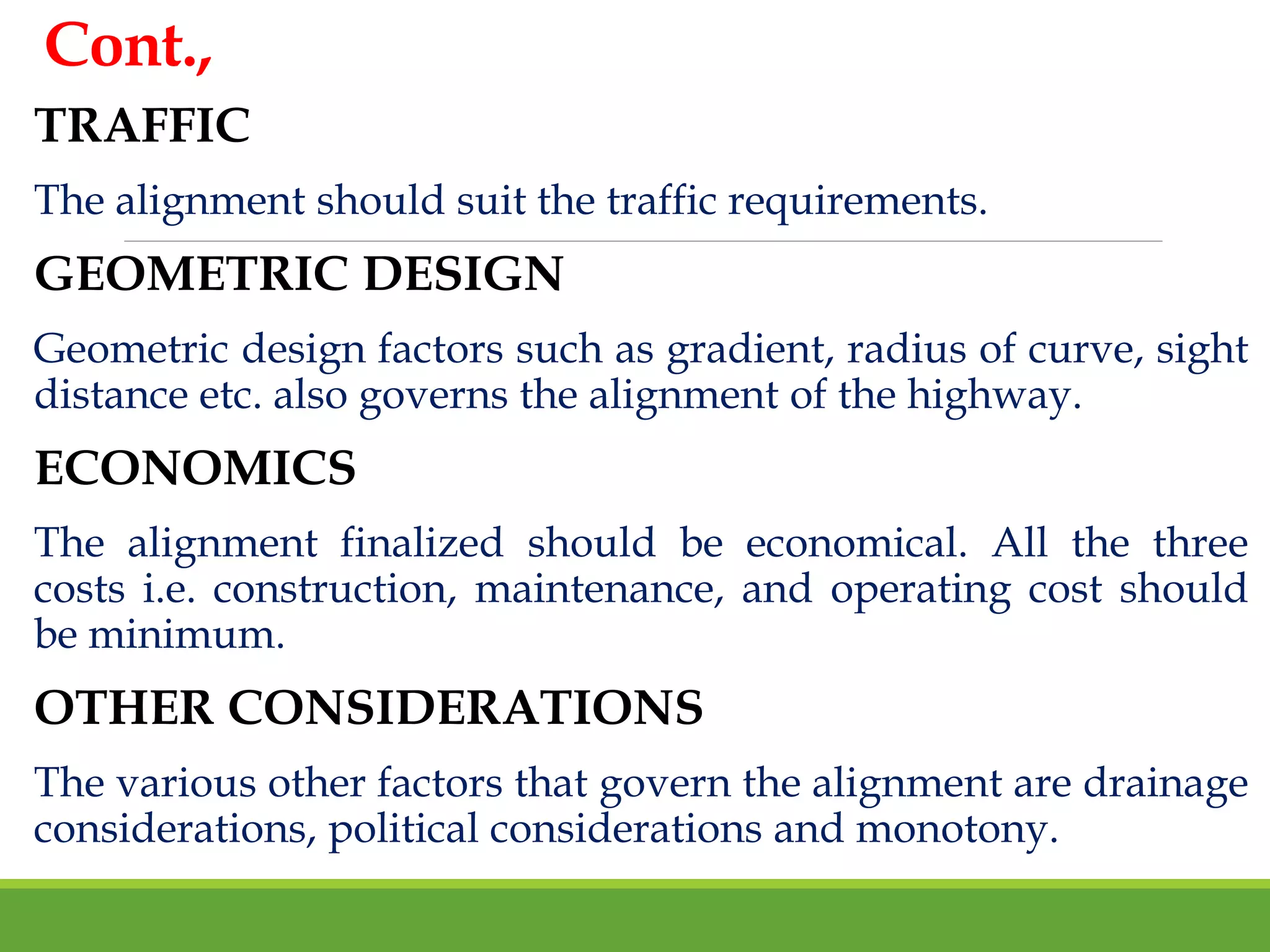 Highway Alignment | PPTX