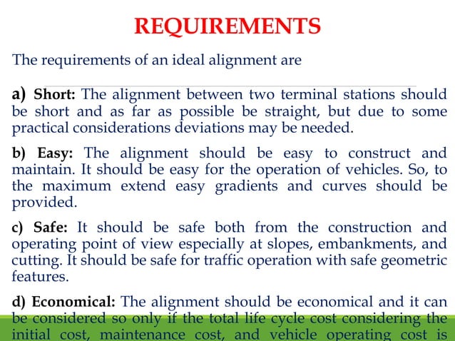 Highway Alignment | PPTX