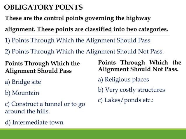 Highway Alignment | PPTX