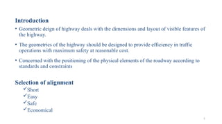 Basics of Highway engineering and geometric design.pptx
