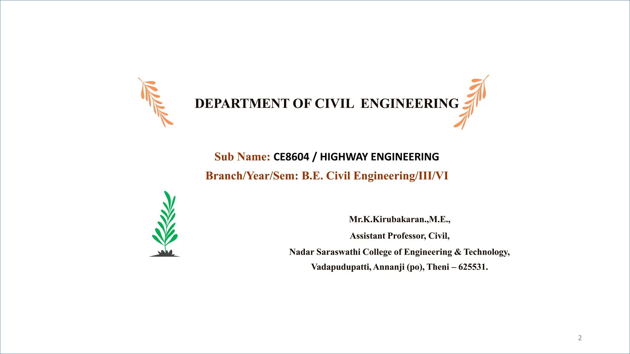 highway engineering study materials.pptx