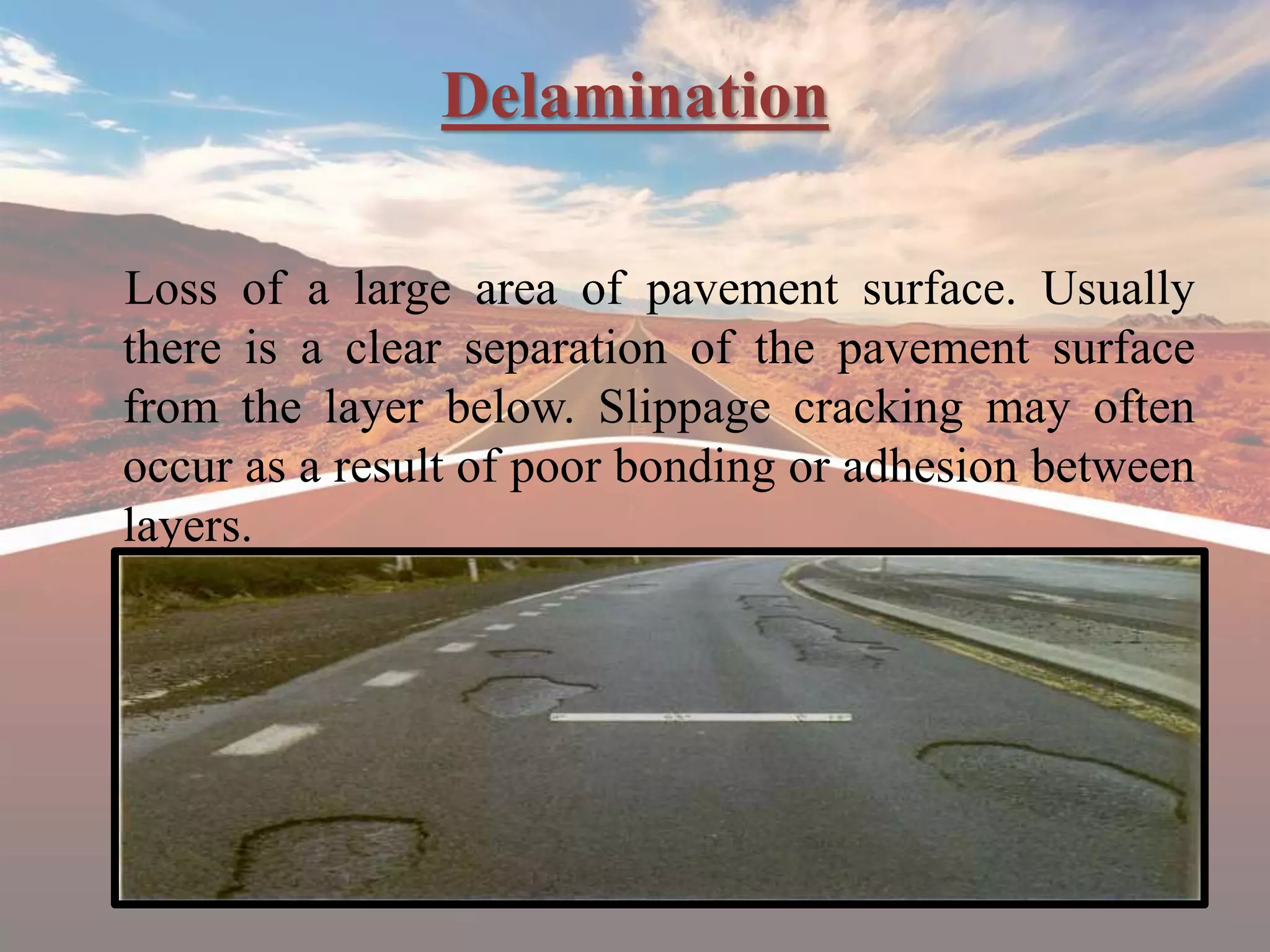 Highway failure and their maintenance | PPTX