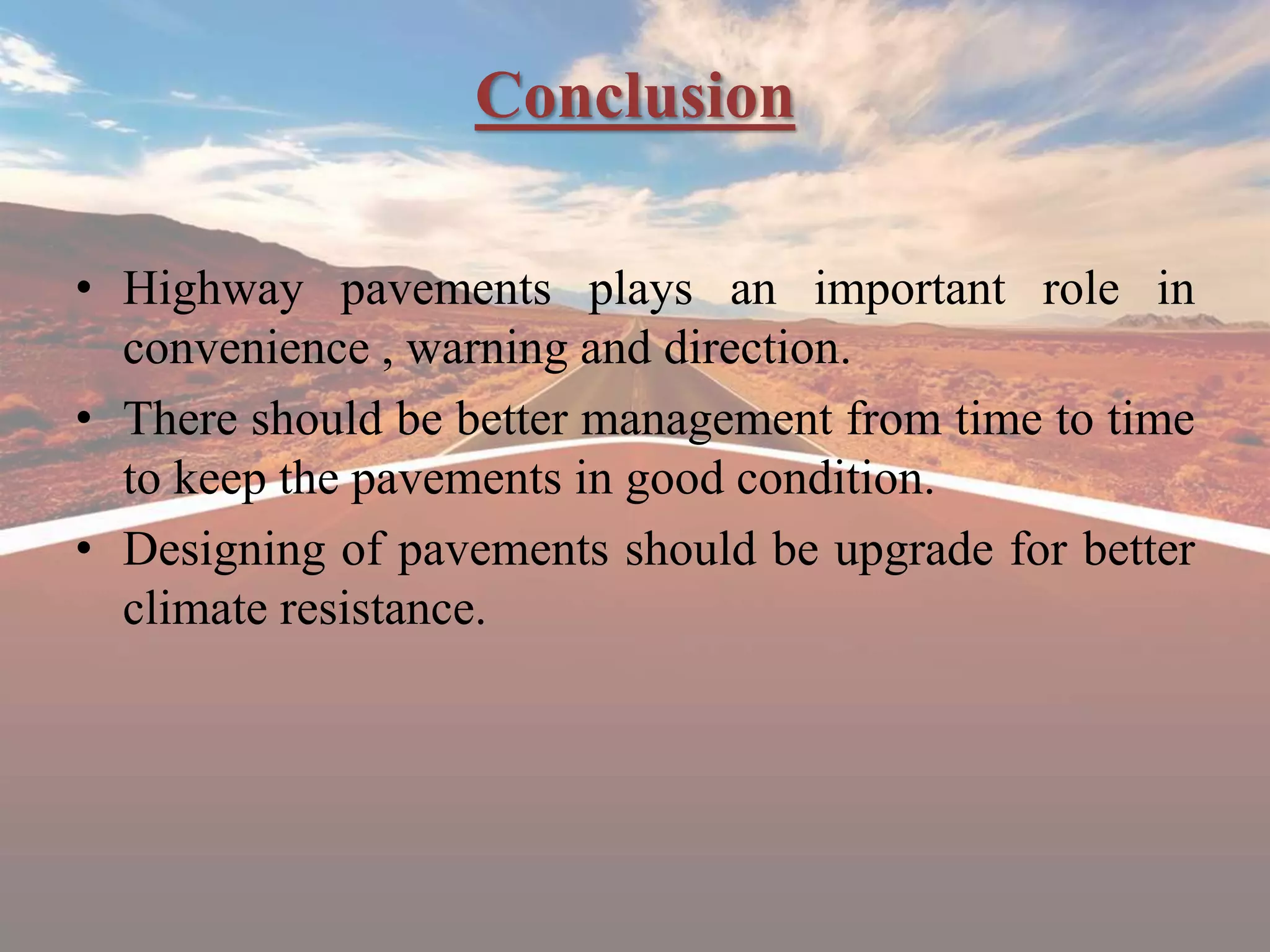 Highway failure and their maintenance | PPTX