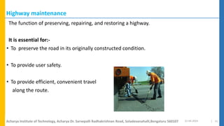 highway failures and maintenance tech seminar.pptx