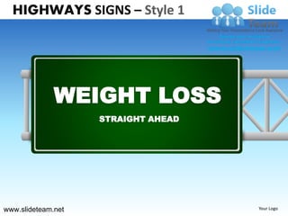 Highway freeway exit signs billboards signs design 1 powerpoint ...
