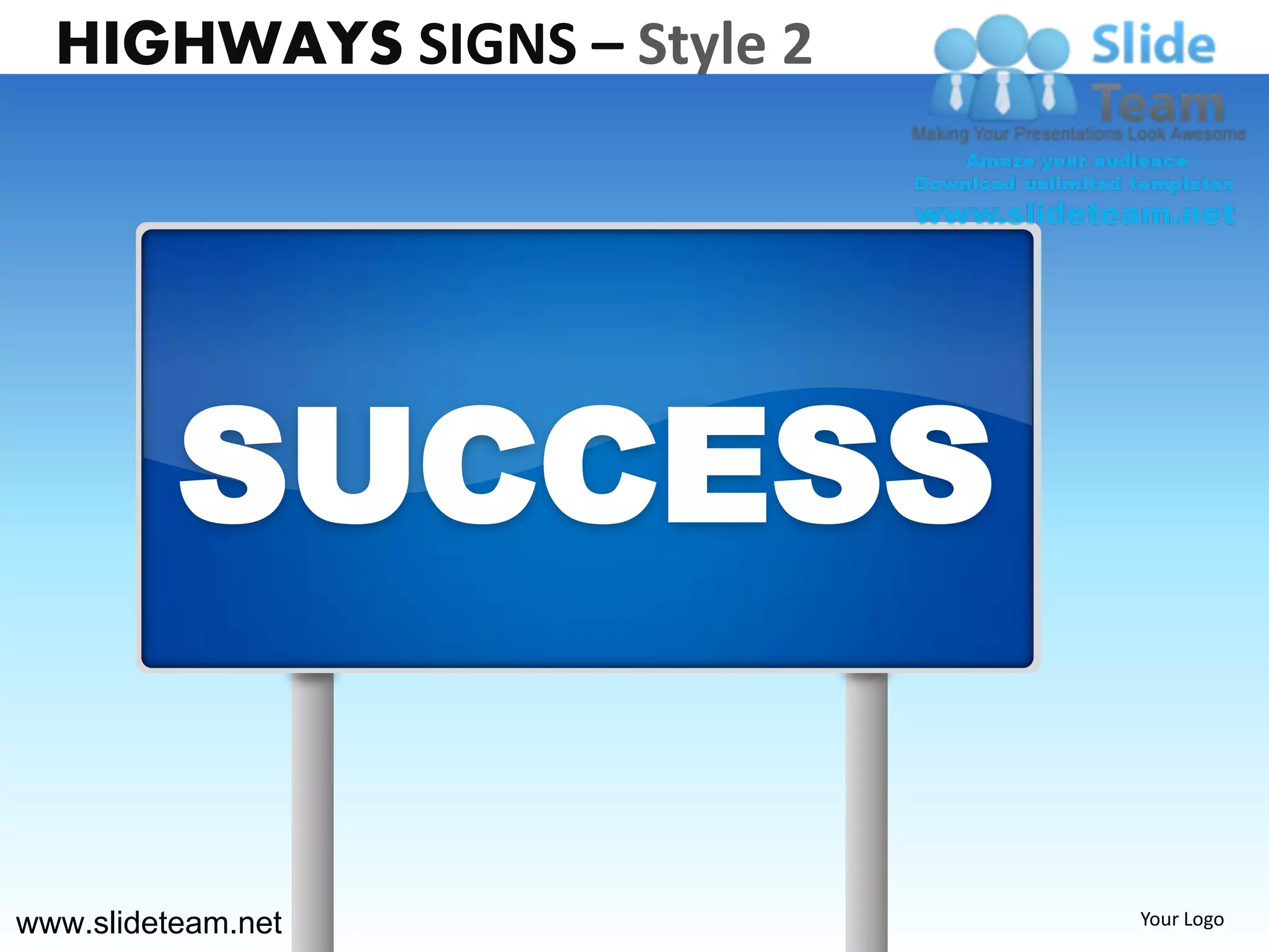 Highway freeway exit signs billboards signs design 2 powerpoint ppt ...