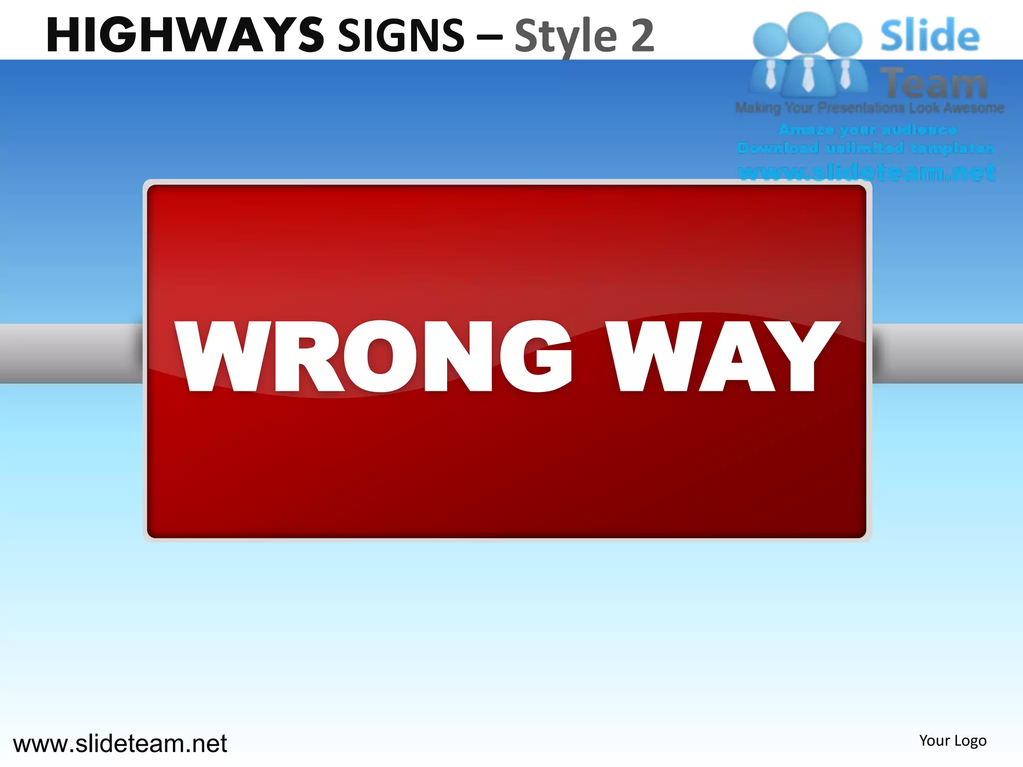 Highway freeway exit signs billboards signs design 2 powerpoint ppt ...