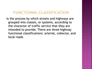 Highway functional | PPT