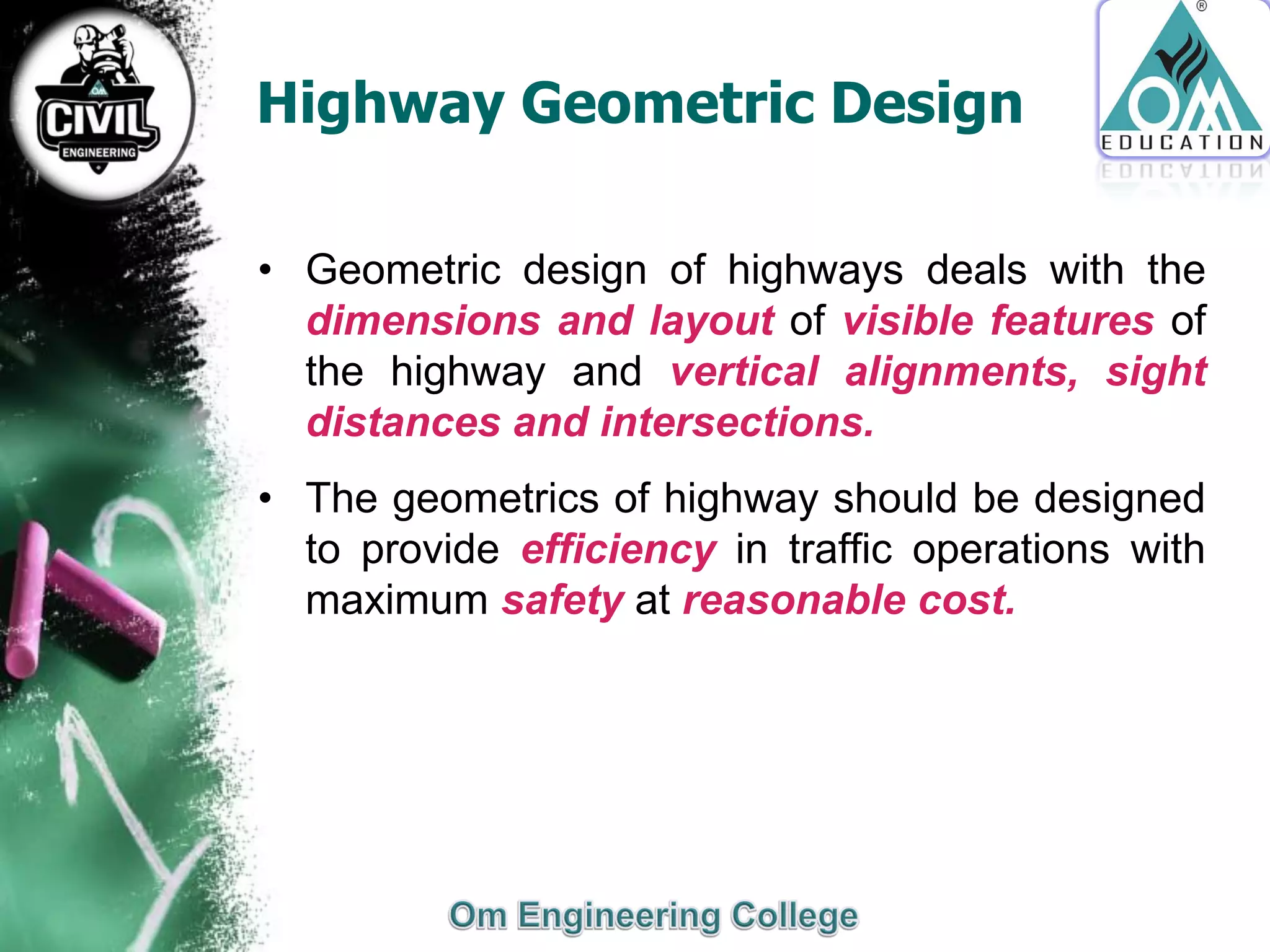 Highway geometric design | PDF