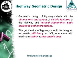 Highway geometric design | PDF
