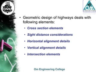 Highway geometric design | PDF