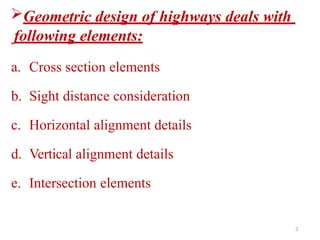 Highway Geometric design presentation ppt.pptx