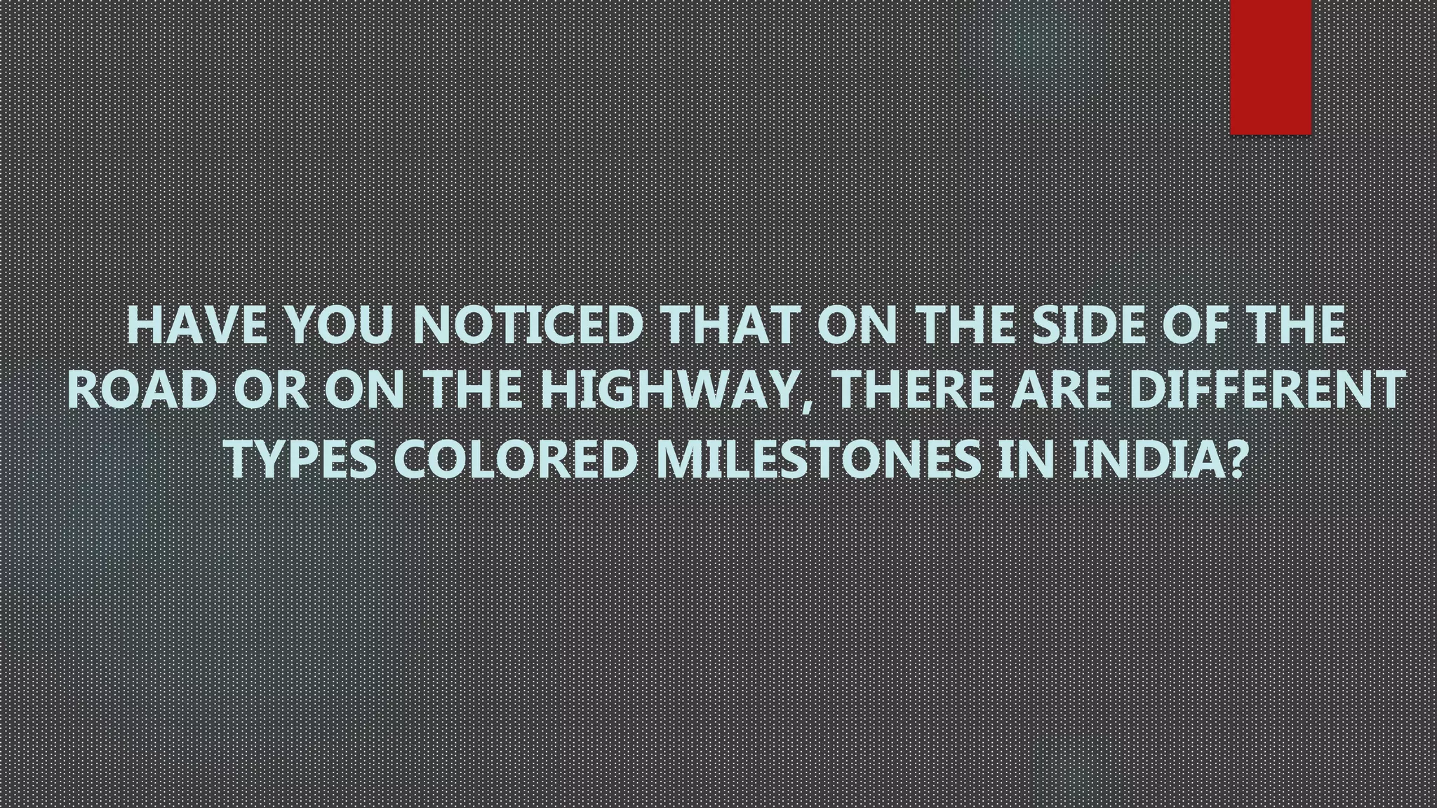 Highway milestone and coloured line | PPTX