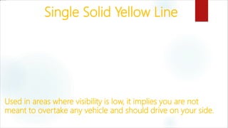 Highway milestone and coloured line | PPTX
