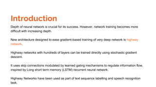 Highway Networks | PPTX