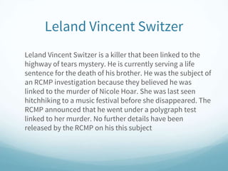 Highway of Tears | PPTX