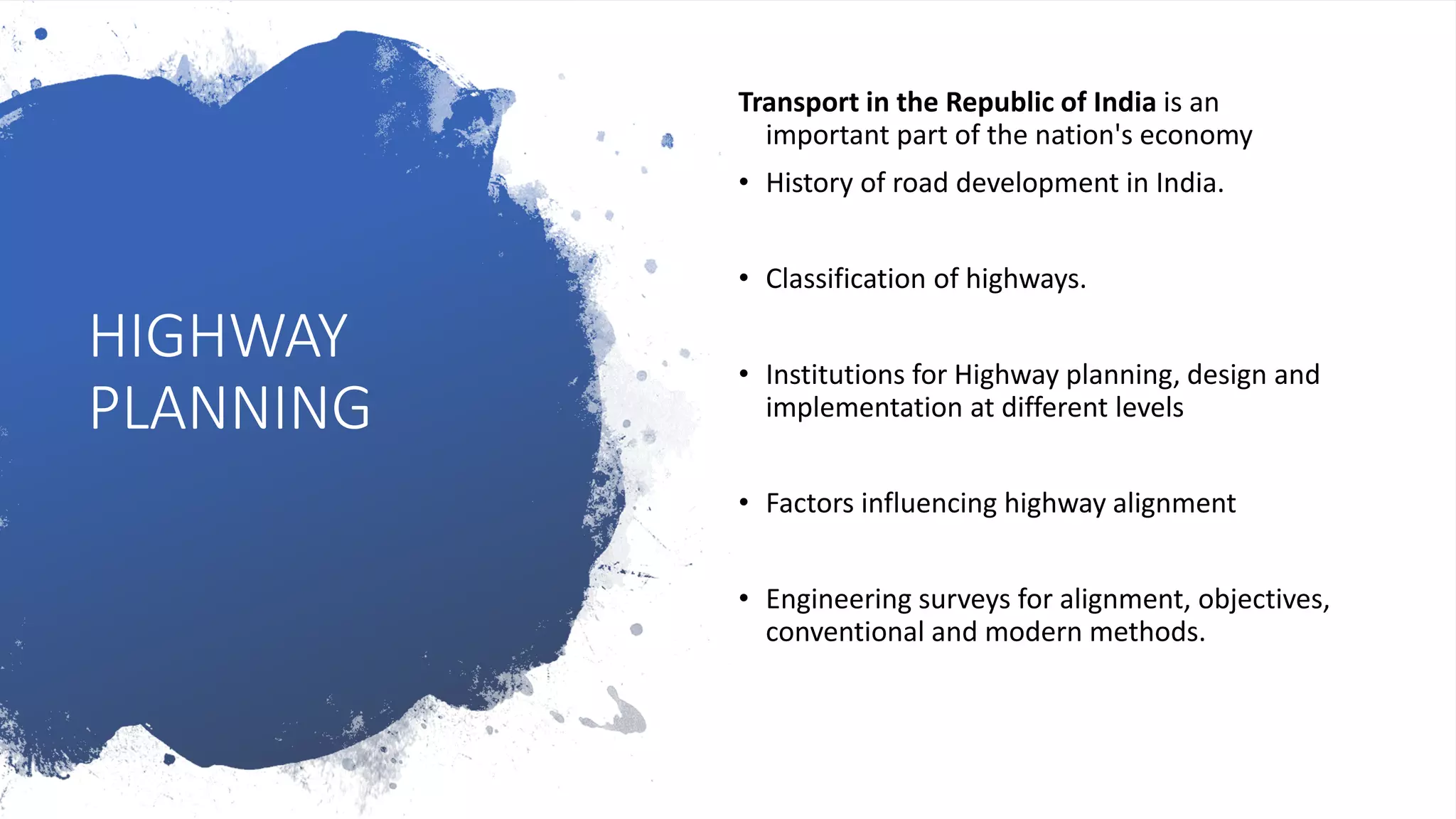 Highway planning | PPT