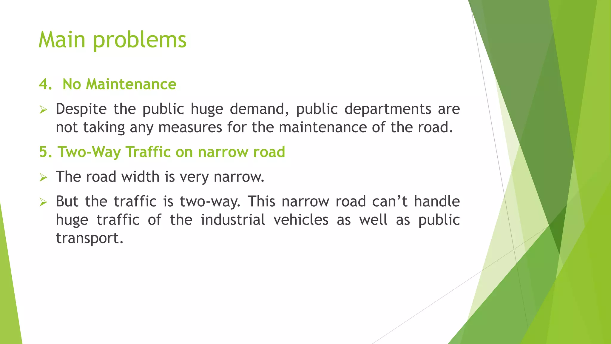 highway problems and their solutions | PPTX