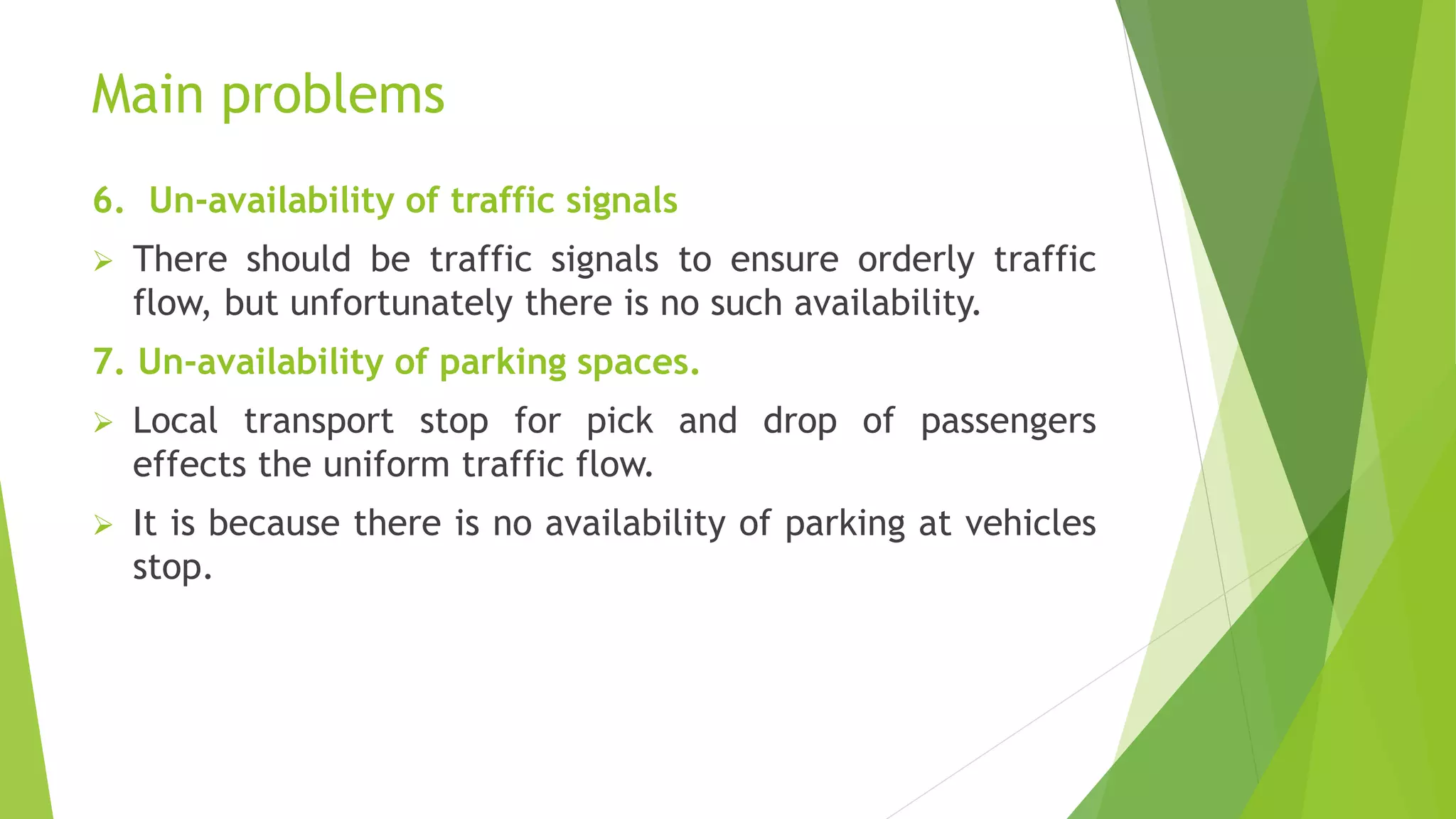 highway problems and their solutions | PPTX