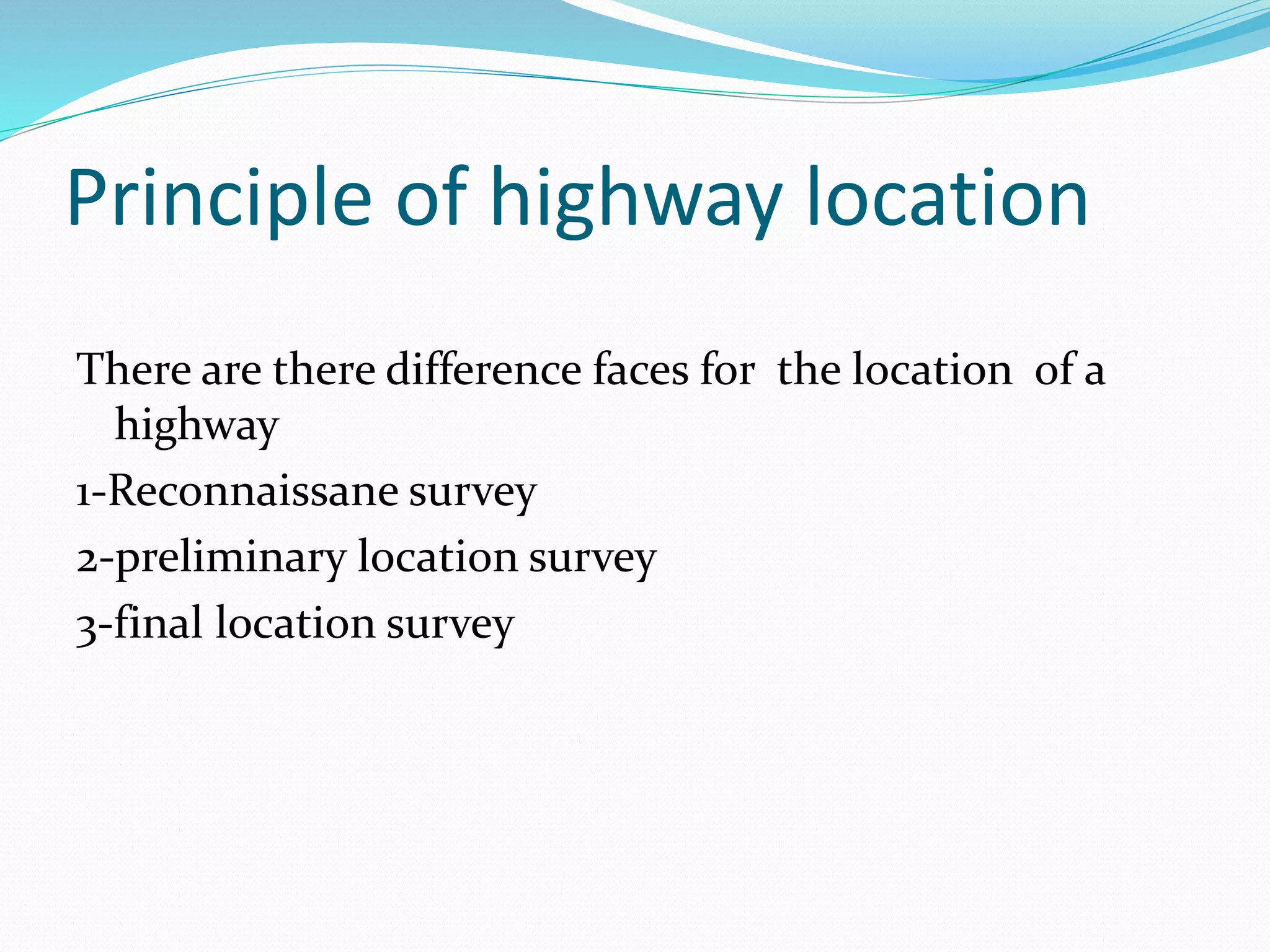 Highway route location | PPT