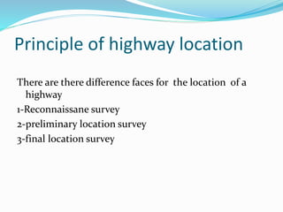 Highway route location | PPTX