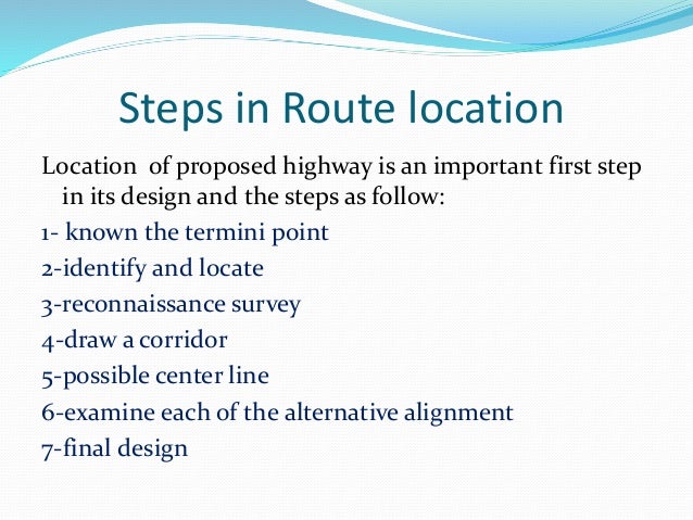 Highway route location