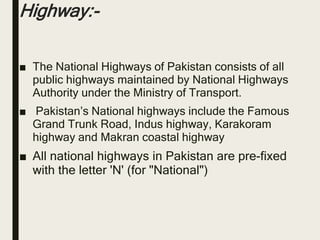 Highway description | PPT