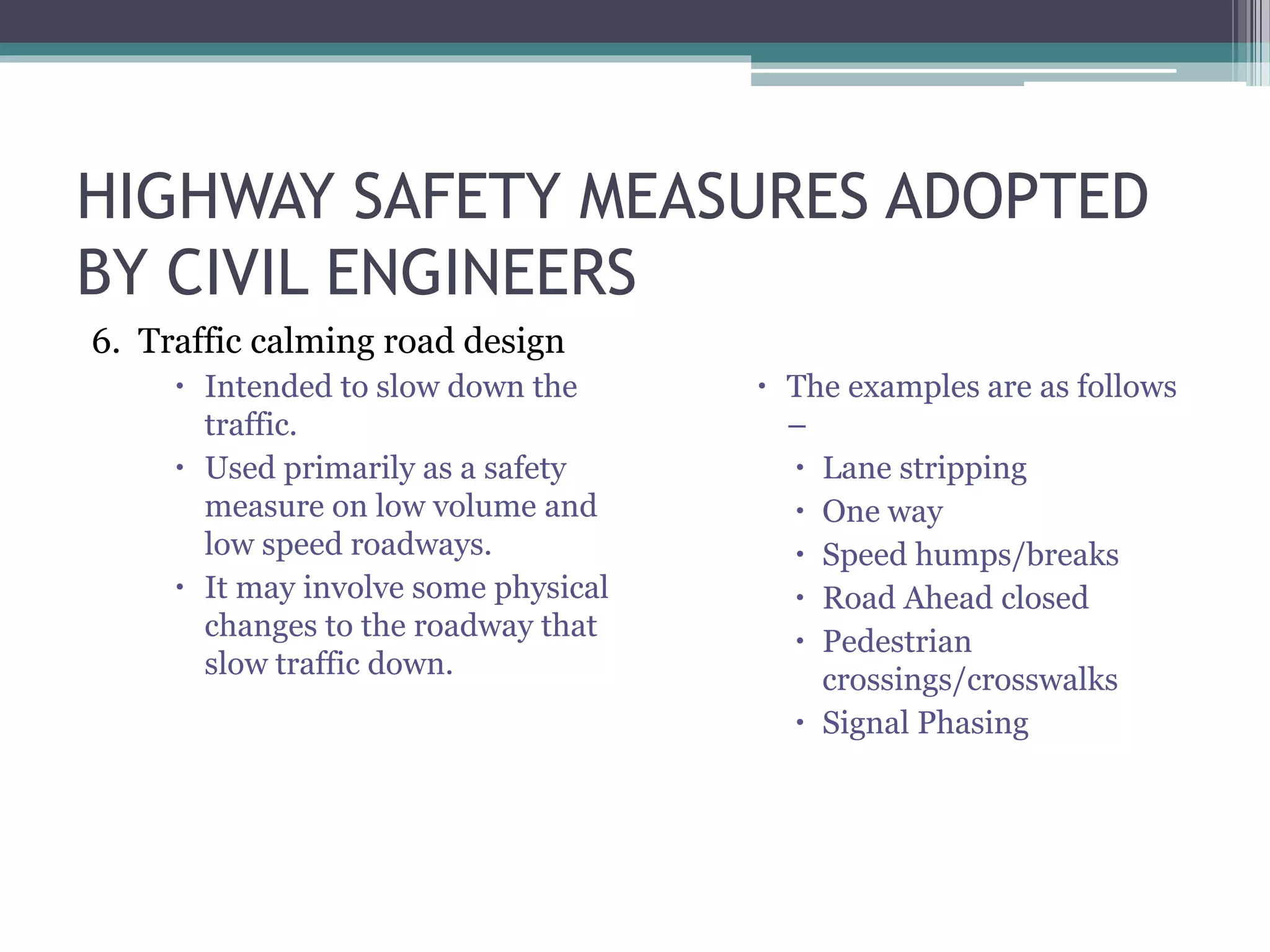 Highway safety | PPTX