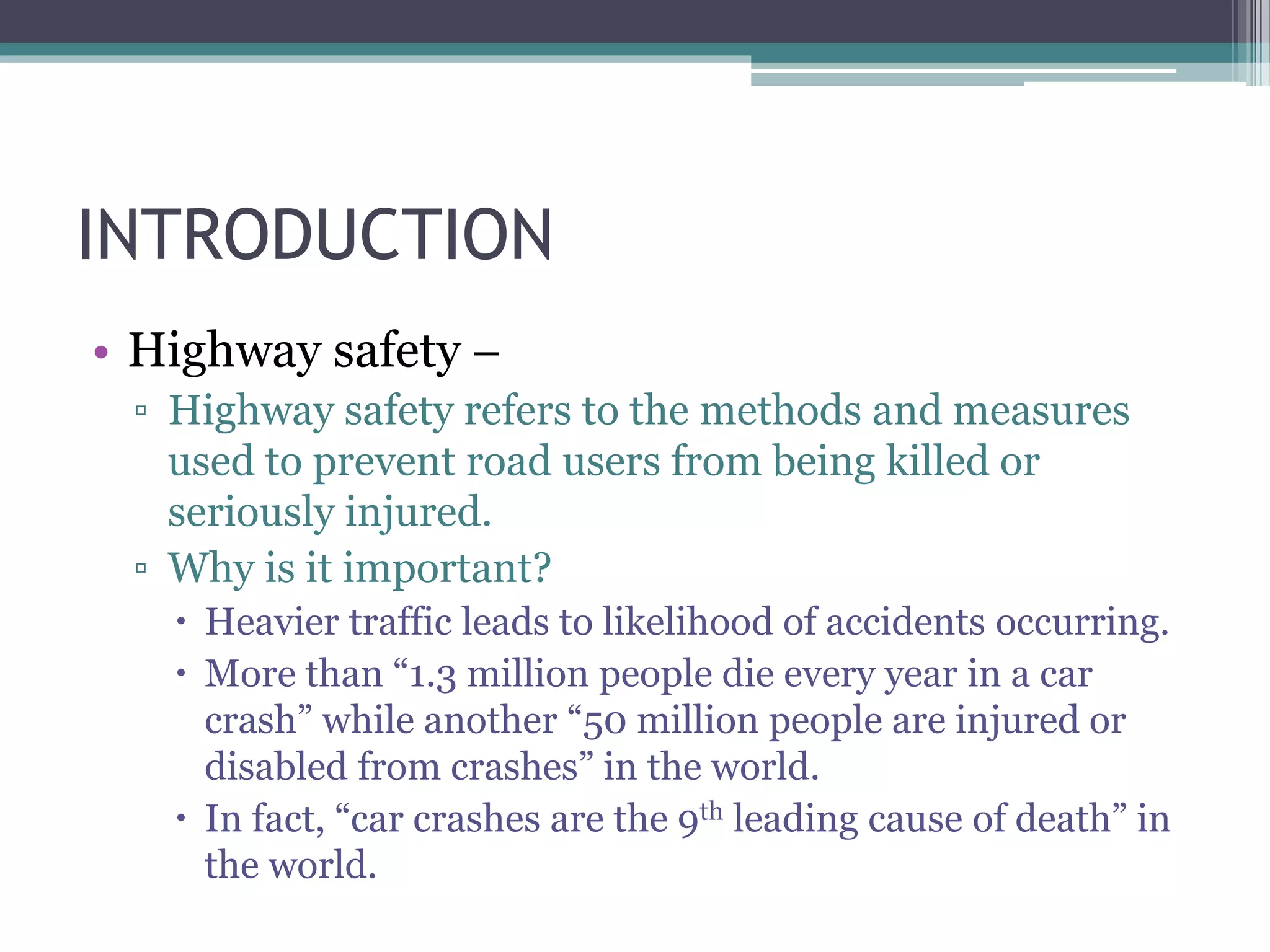 Highway safety | PPTX
