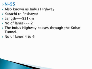 Highways and motorways of pakistan | PPTX