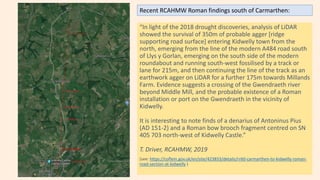 Old Highways and byways in the Kidwelly area | PPTX