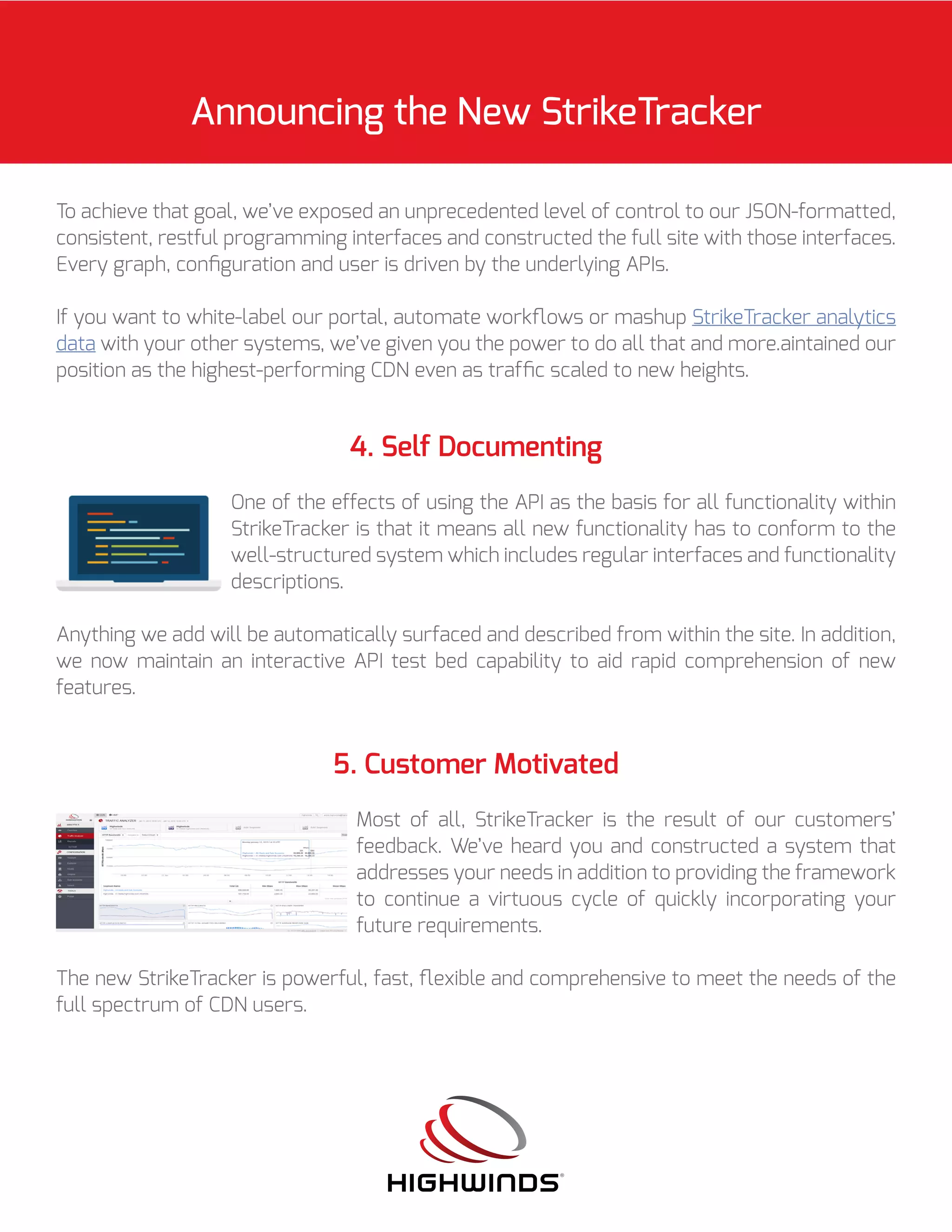 Highwinds Unveils New StrikeTracker CDN Console | PDF