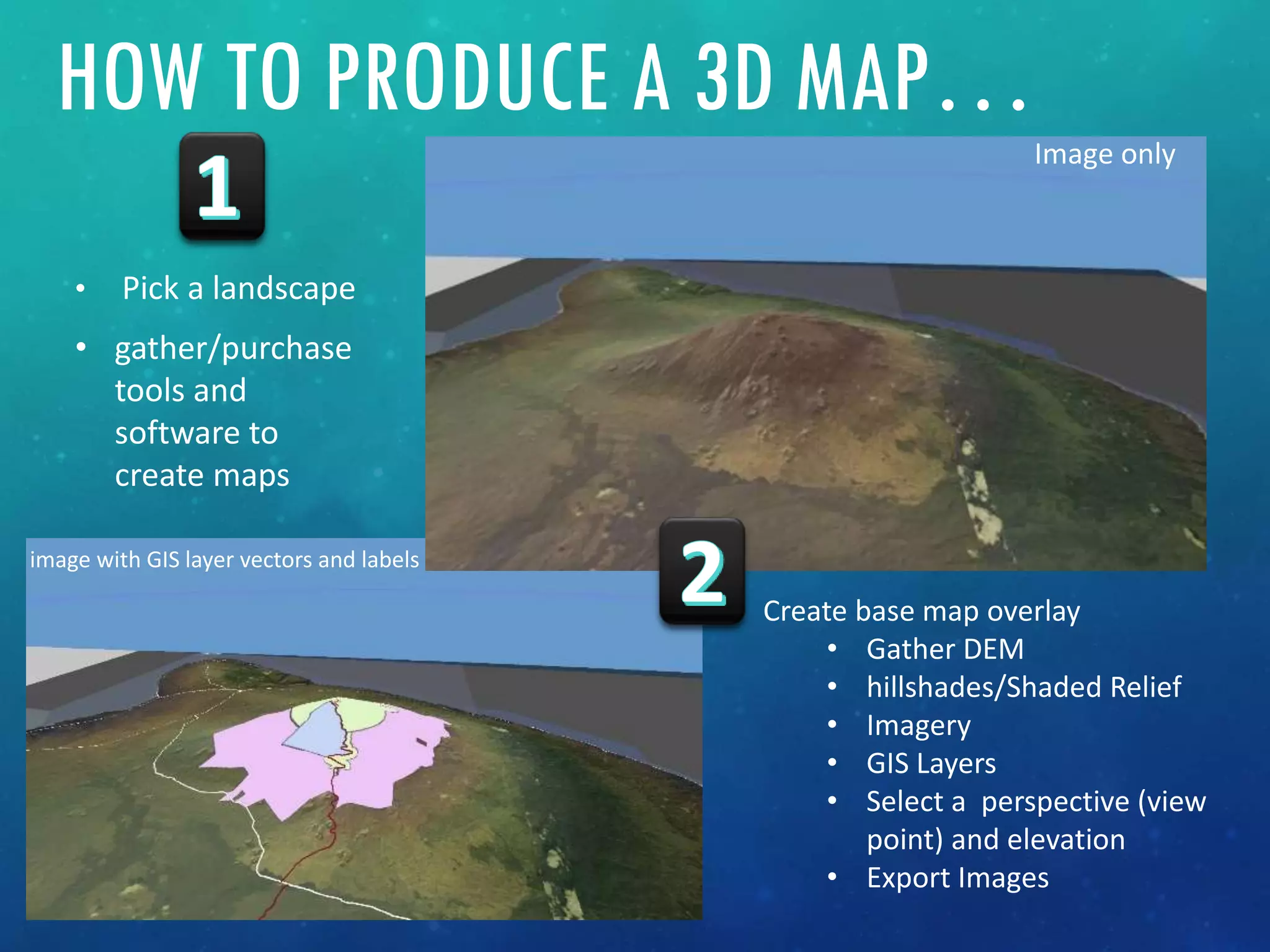 3D Landscape Maps for University Managed Lands on Maunakea | PPT