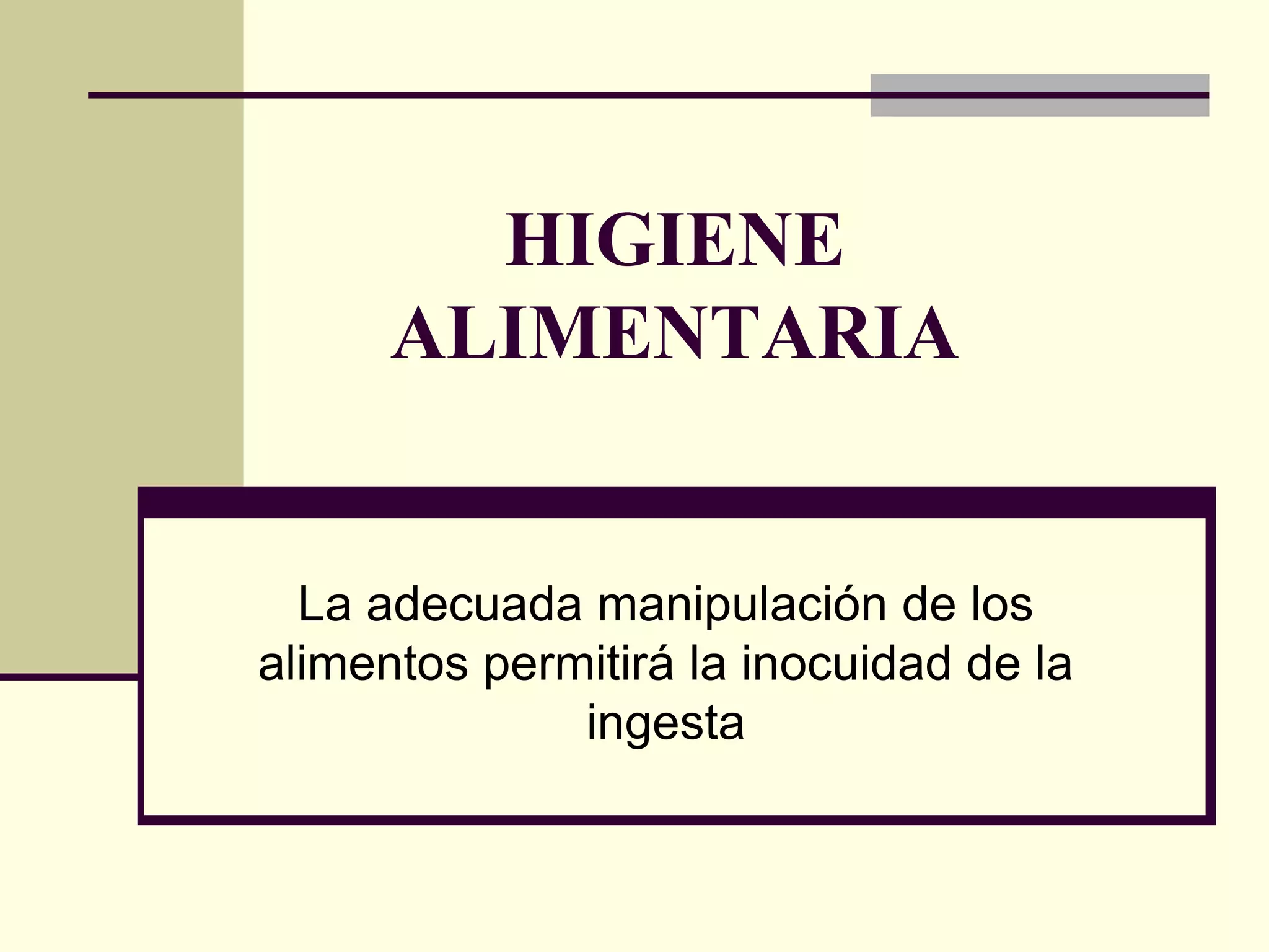 Higiene alimentaria[1] | PPSX