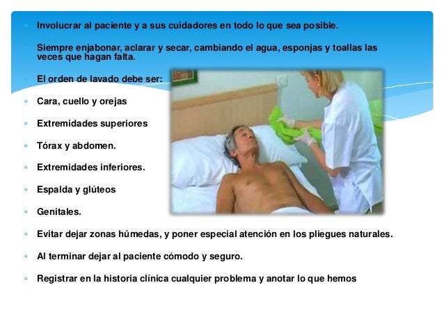 Higiene de paciente hospitalizado