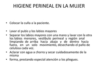 Higiene perineal | PPTX