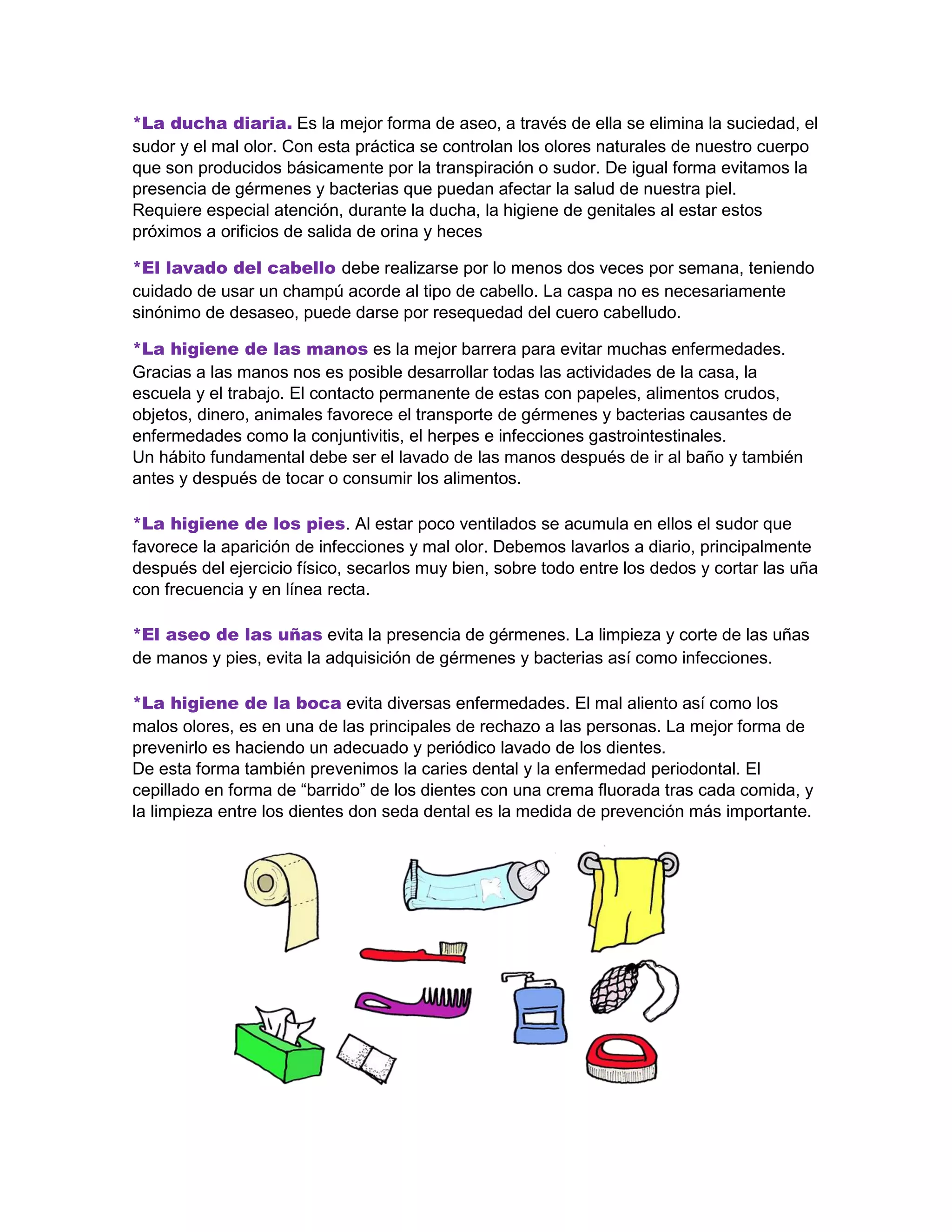 Higiene personal | PDF
