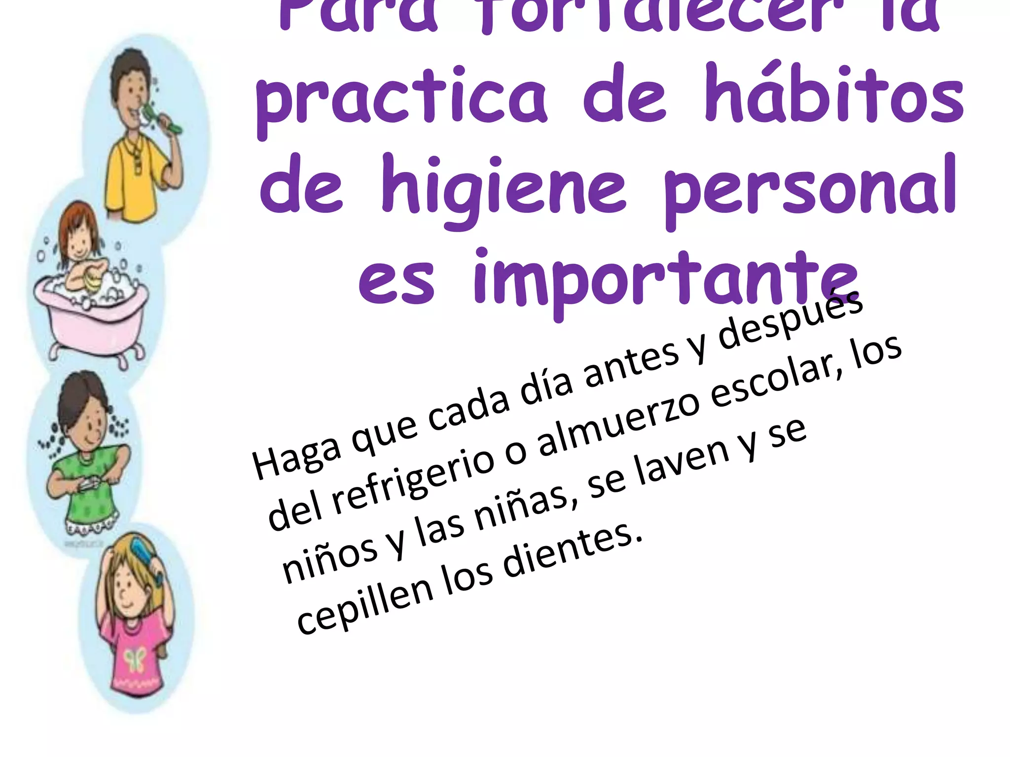 Higiene personal en preescolar | PPTX