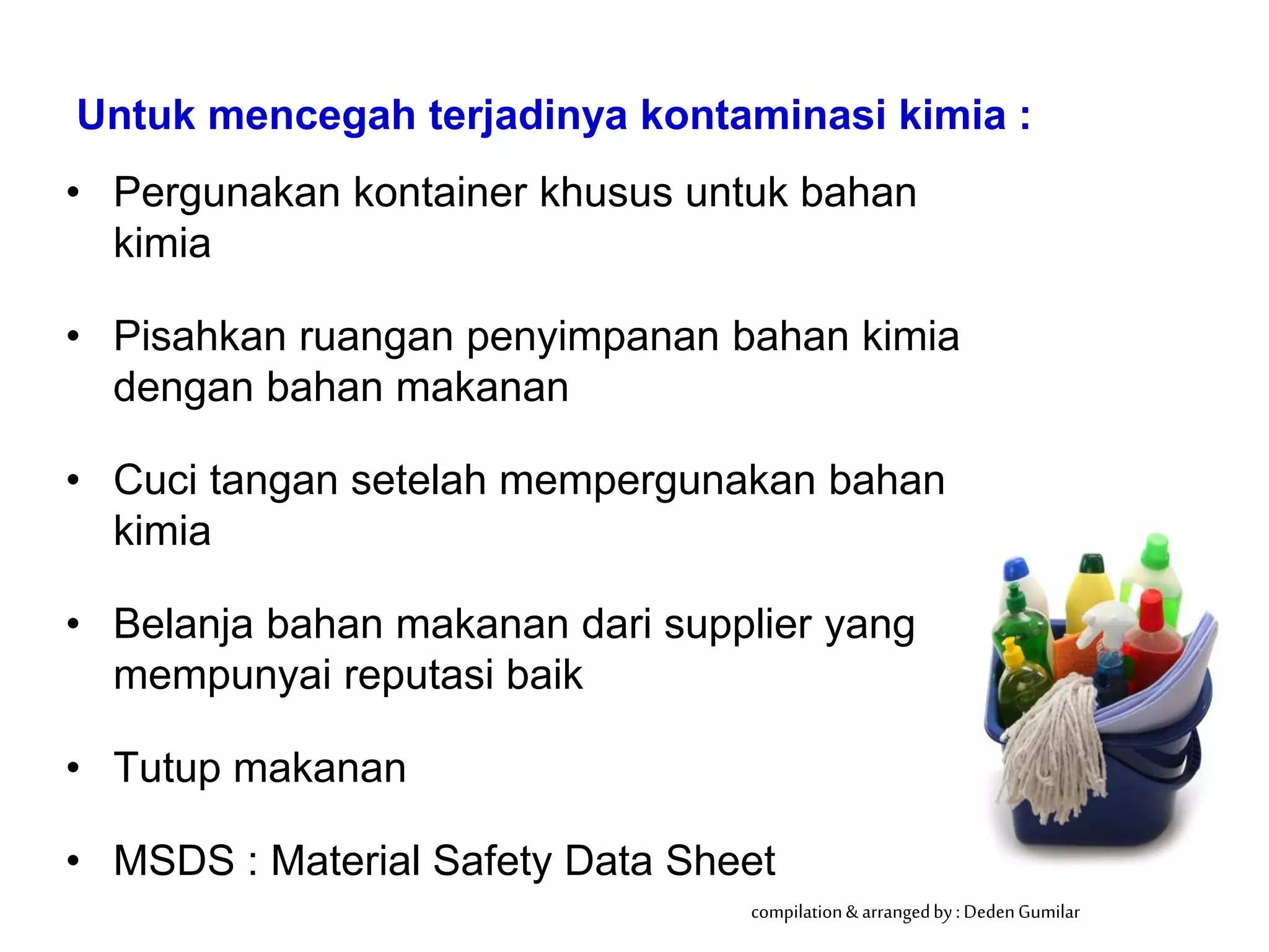 Higiene sanitasi pangan penjamah makanan | PPT