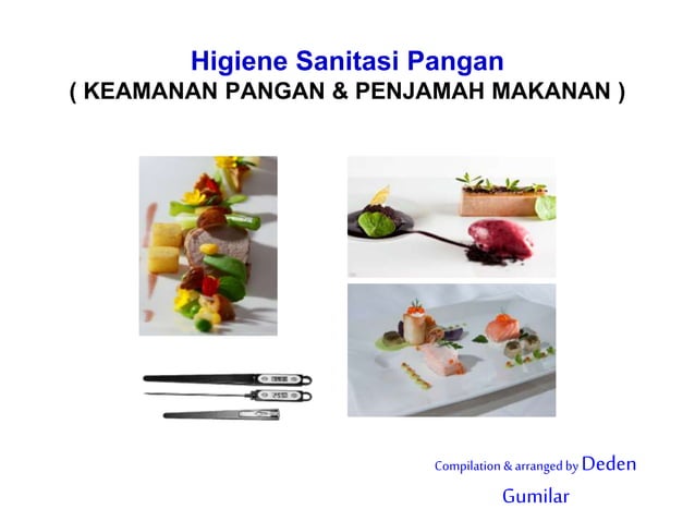 Higiene sanitasi pangan penjamah makanan | PPT