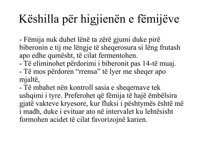 Higjiena e Gojes | PPTX