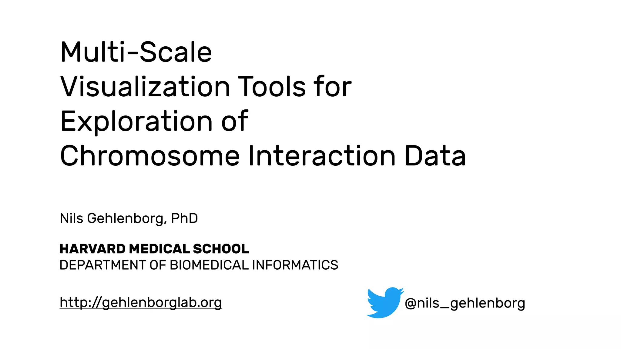 Multi-Scale Visualization Tools for Exploration of Chromosome ...