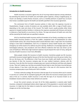 Health Insurance guide | PDF