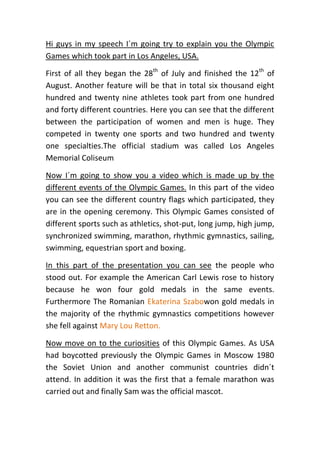 Hi guys in my speech i | DOCX