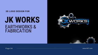 Creative and Unique 3D Logo Design | PPTX