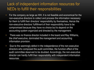 corporate failure for HIH insurance | PPTX