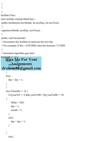 Hi,I have implemented increment() method. Please find the below up.pdf