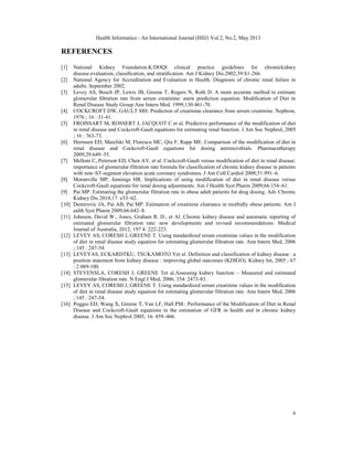 Modeling Algorithm of Estimation Of Renal Function by the Cockcroft and Mdrd Formulas | PDF